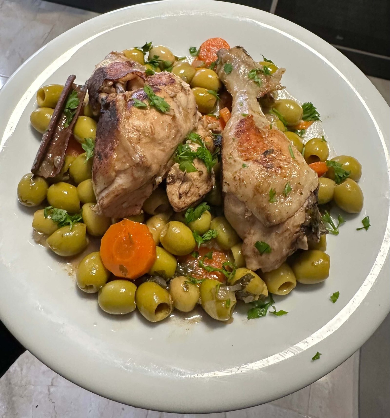 Tajine Zitoune (Tajine De Pollo Con Aceitunas): Receta Argelina ...